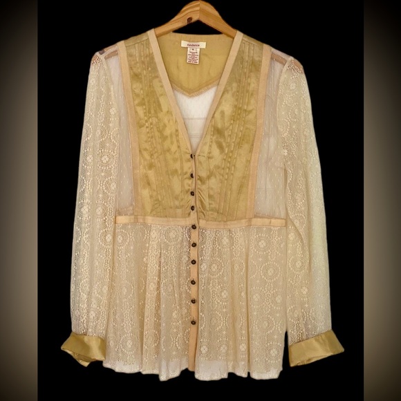 Sundance | Tops | Sundance Gorgeous Lace Top Size 8 In Cream Color ...